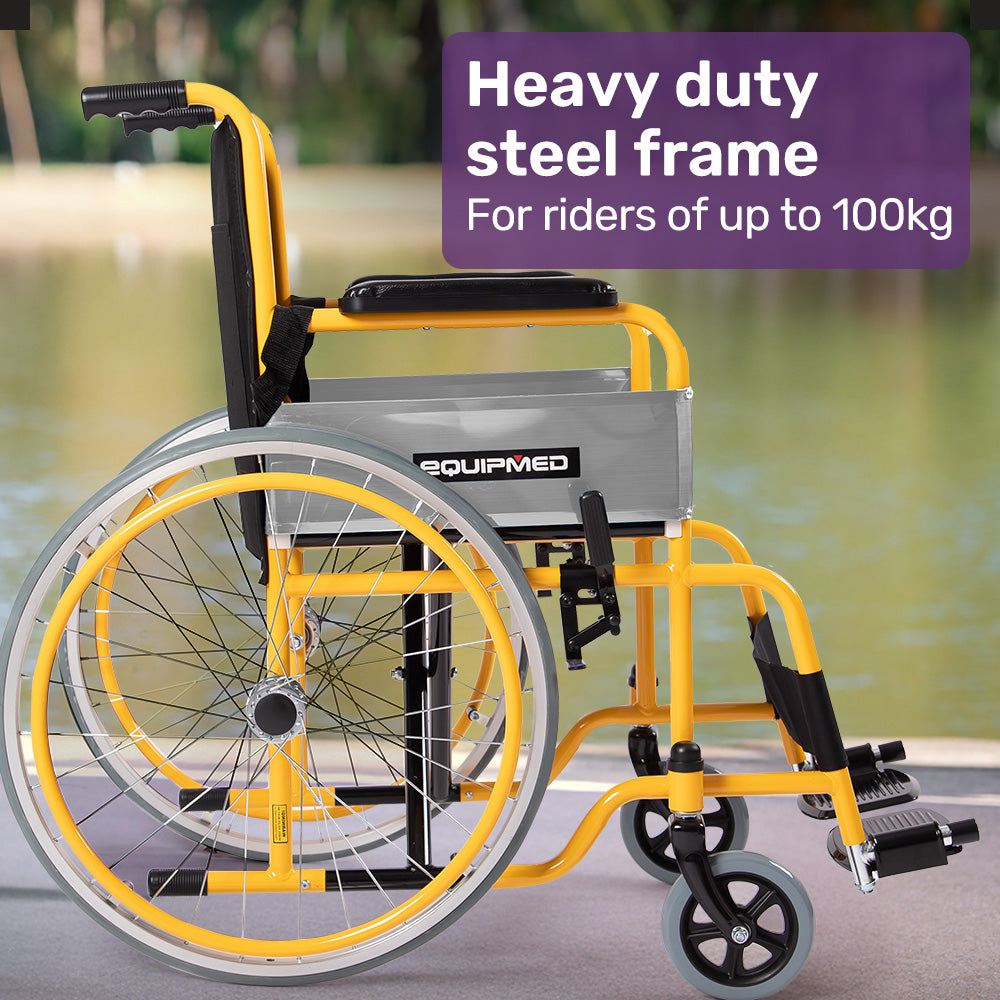 Kids Paediatric Wheelchair, 100kg Rated, 110-140cm Rider Height, Quick ...