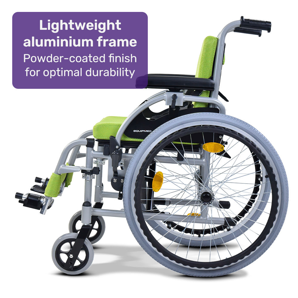 Kids Premium Paediatric Wheelchair, Lightweight Aluminium, 22" Wheels ...