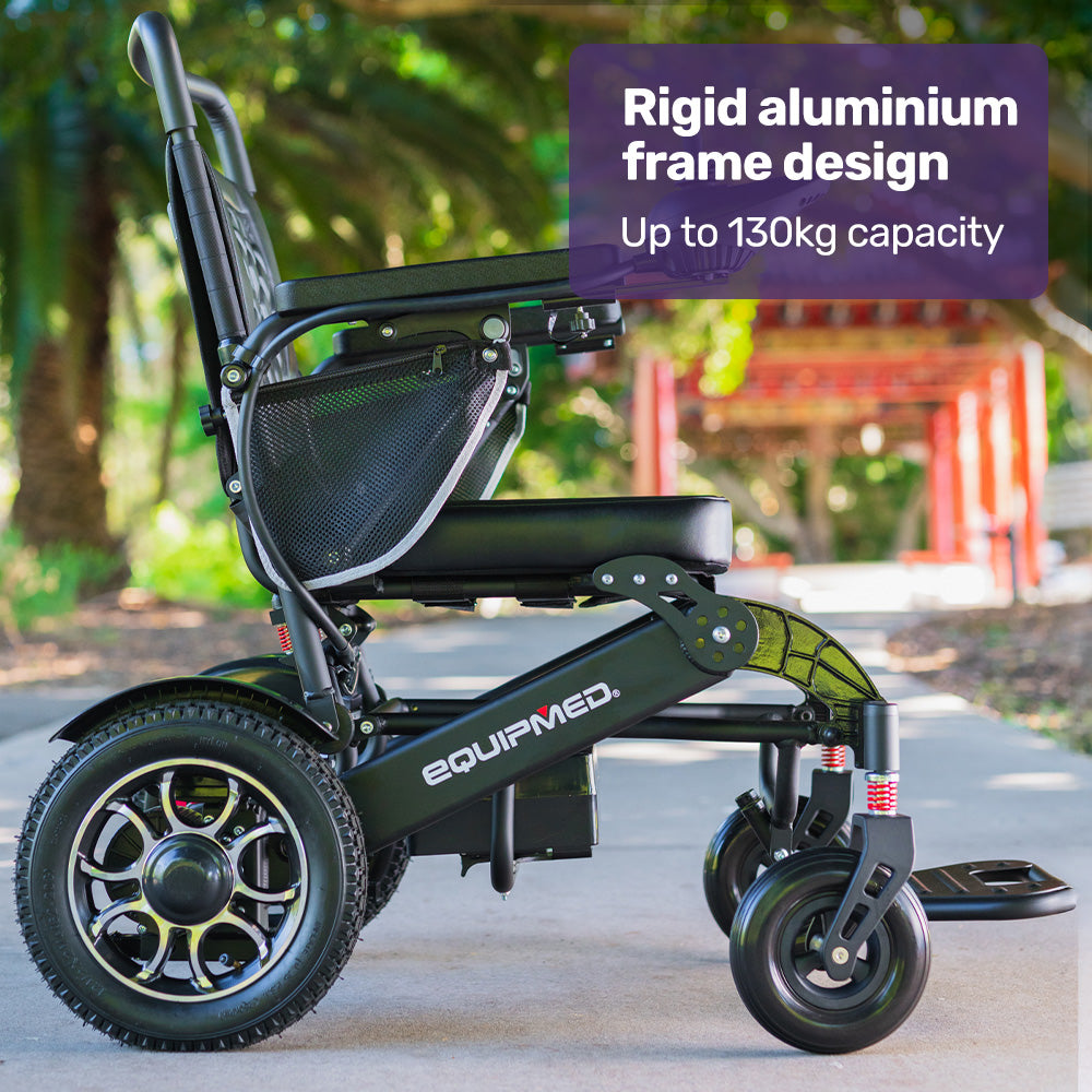Electric Folding Wheelchair, Folding, Long Range, Aluminium Frame, Lit ...
