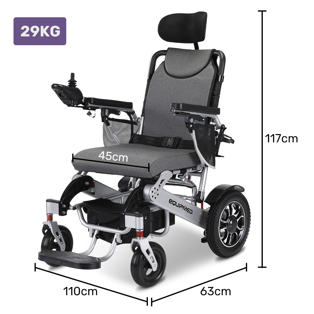 Power Electric Wheelchair, Long Range, Alloy, Remote Control, Lithium ...