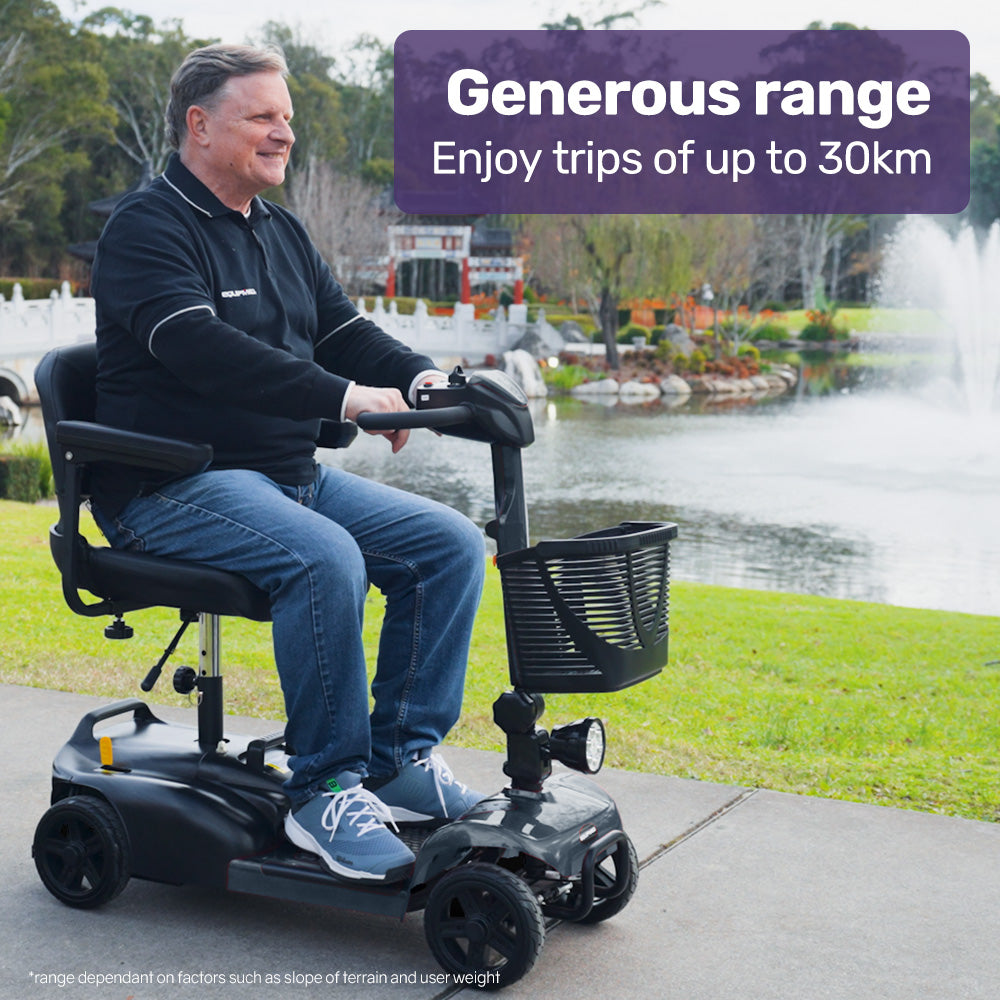 FreeLite+ Mid-Sized Foldable Electric Mobility Scooter, Lithium Batter ...