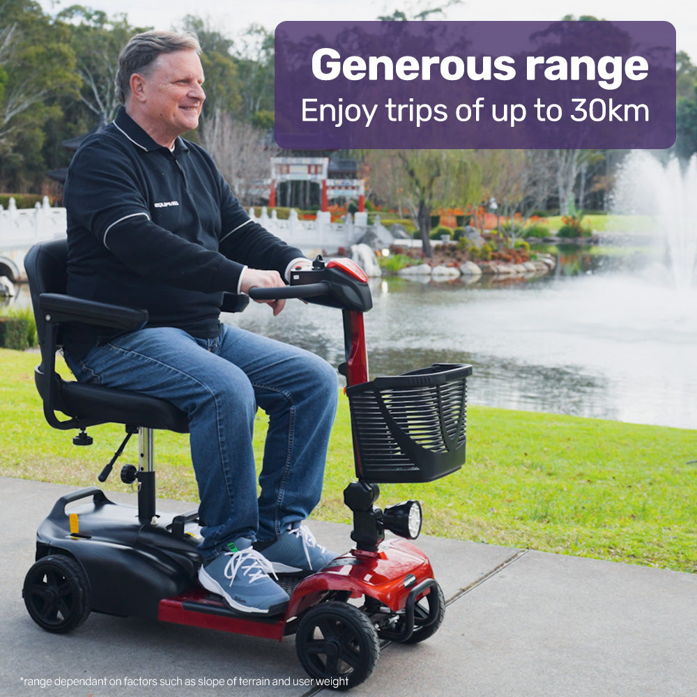 FreeLite+ Mid-Sized Foldable Electric Mobility Scooter, Lithium Batter ...