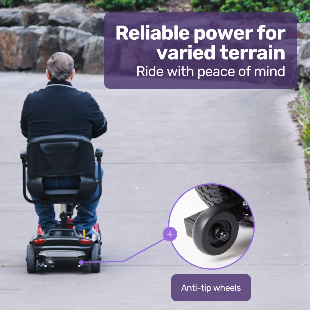 FreeLite+ Mid-Sized Foldable Electric Mobility Scooter, Lithium Batter ...