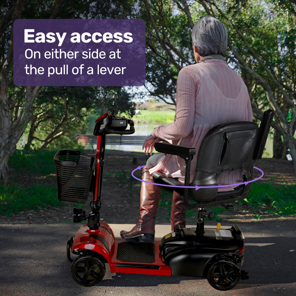 FreeLite+ Mid-Sized Foldable Electric Mobility Scooter, Lithium Batter ...