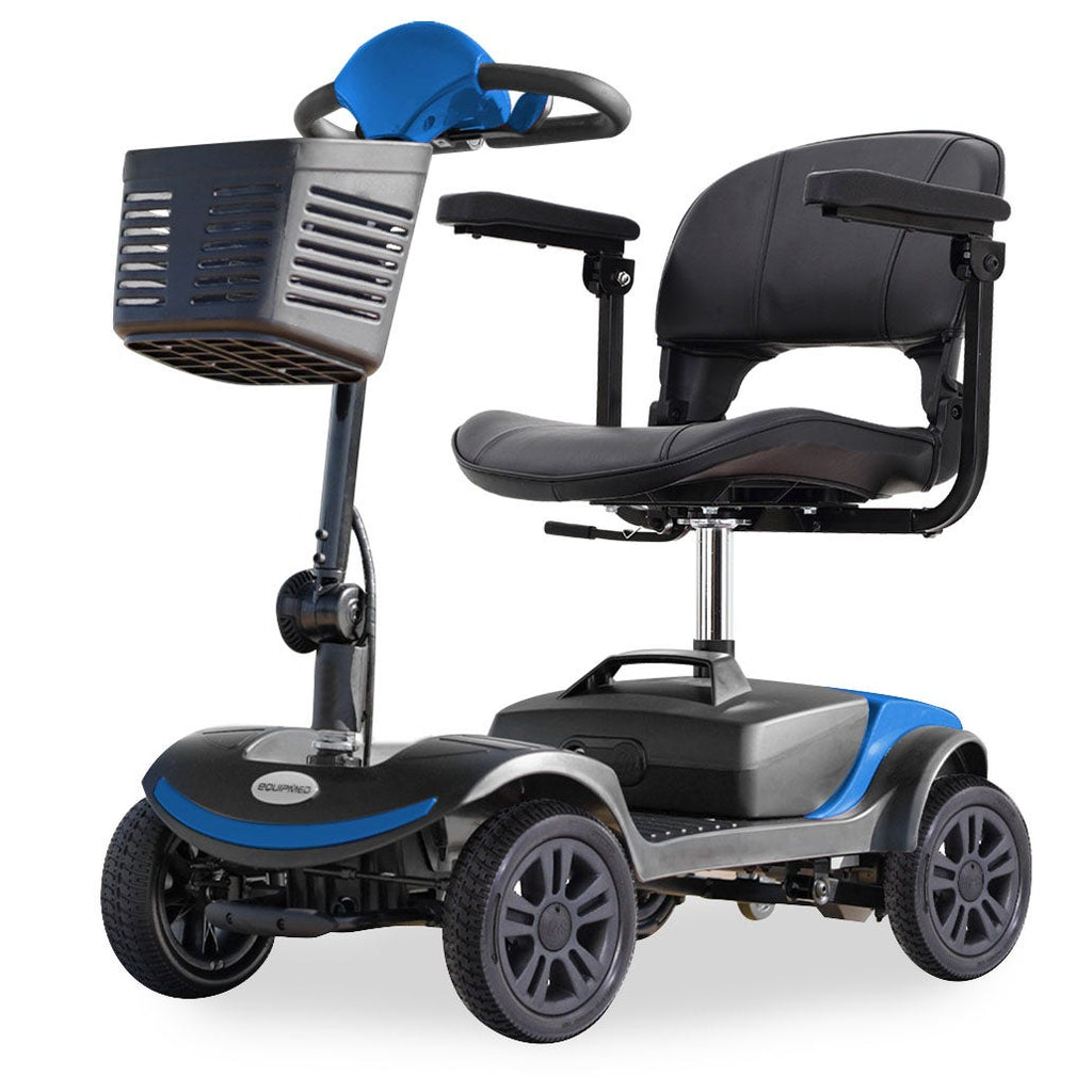 SmartRider Mid-Sized Compact Electric Mobility Scooter - Black & Blue ...