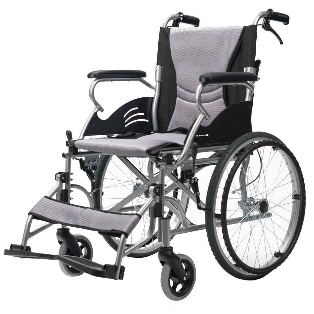 SmartLine 20" 100kg Capacity Light-Weight Quick-Folding Wheelchair - G ...