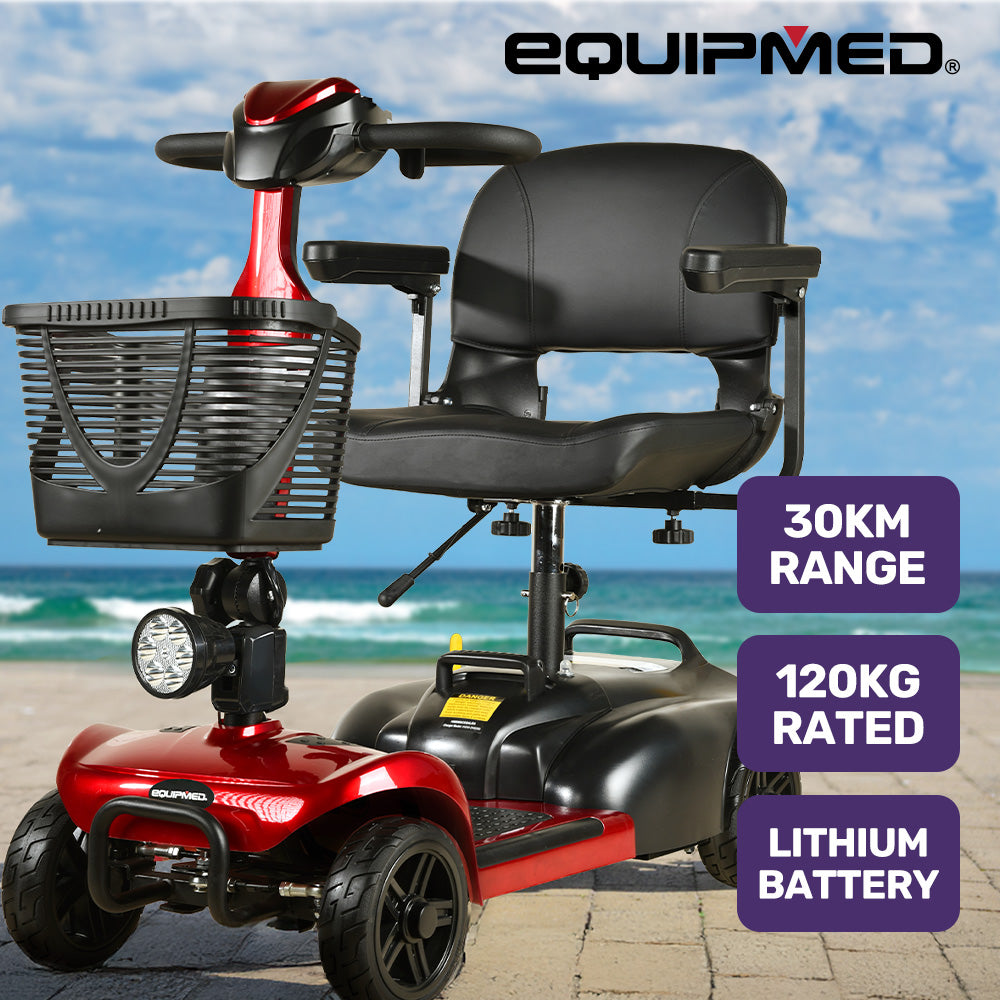 FreeLite+ Mid-Sized Foldable Electric Mobility Scooter, Lithium Batter ...